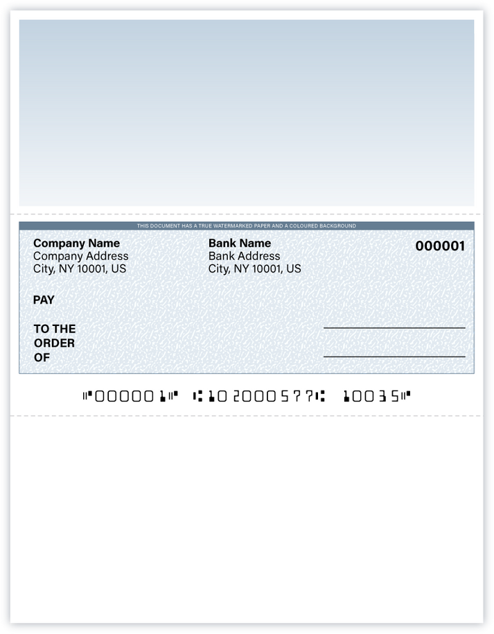 Multi Purpose High Security Check- Middle (PRE-PRINTED) – checkflo-store