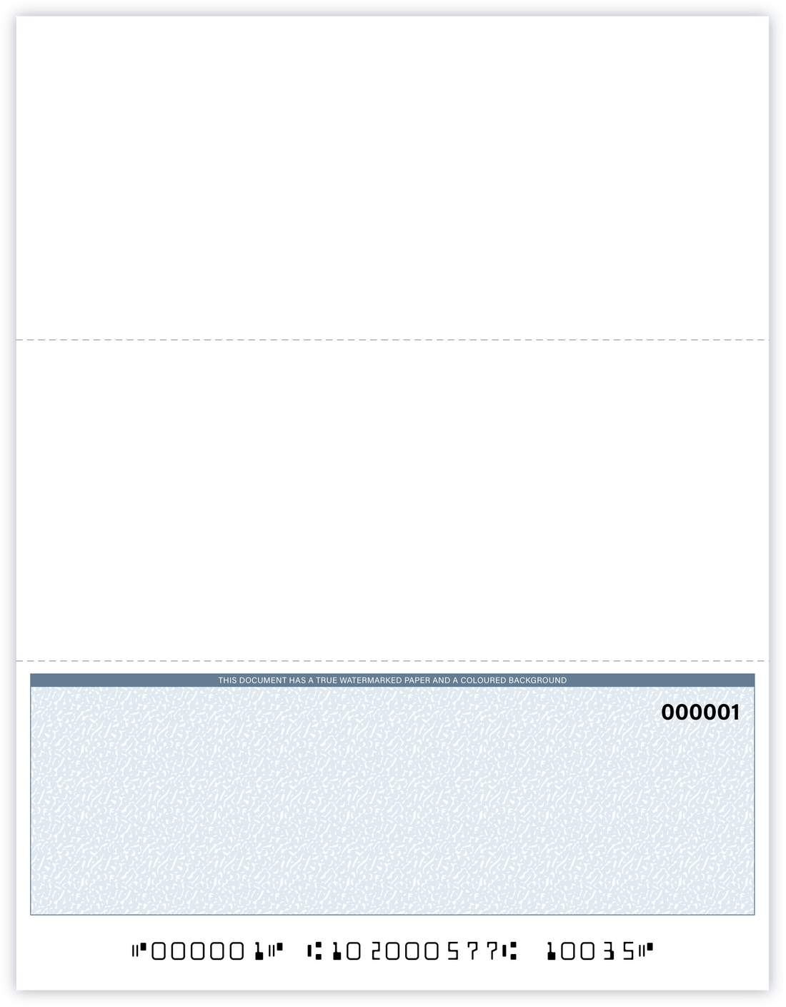 High Security Laser Multi-Purpose Check- Bottom (BLANK) – checkflo-store